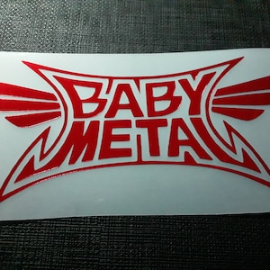 NEW Babymetal Logo Holo Foil Red Sticker Vinyl Decal Baby Metal ...
