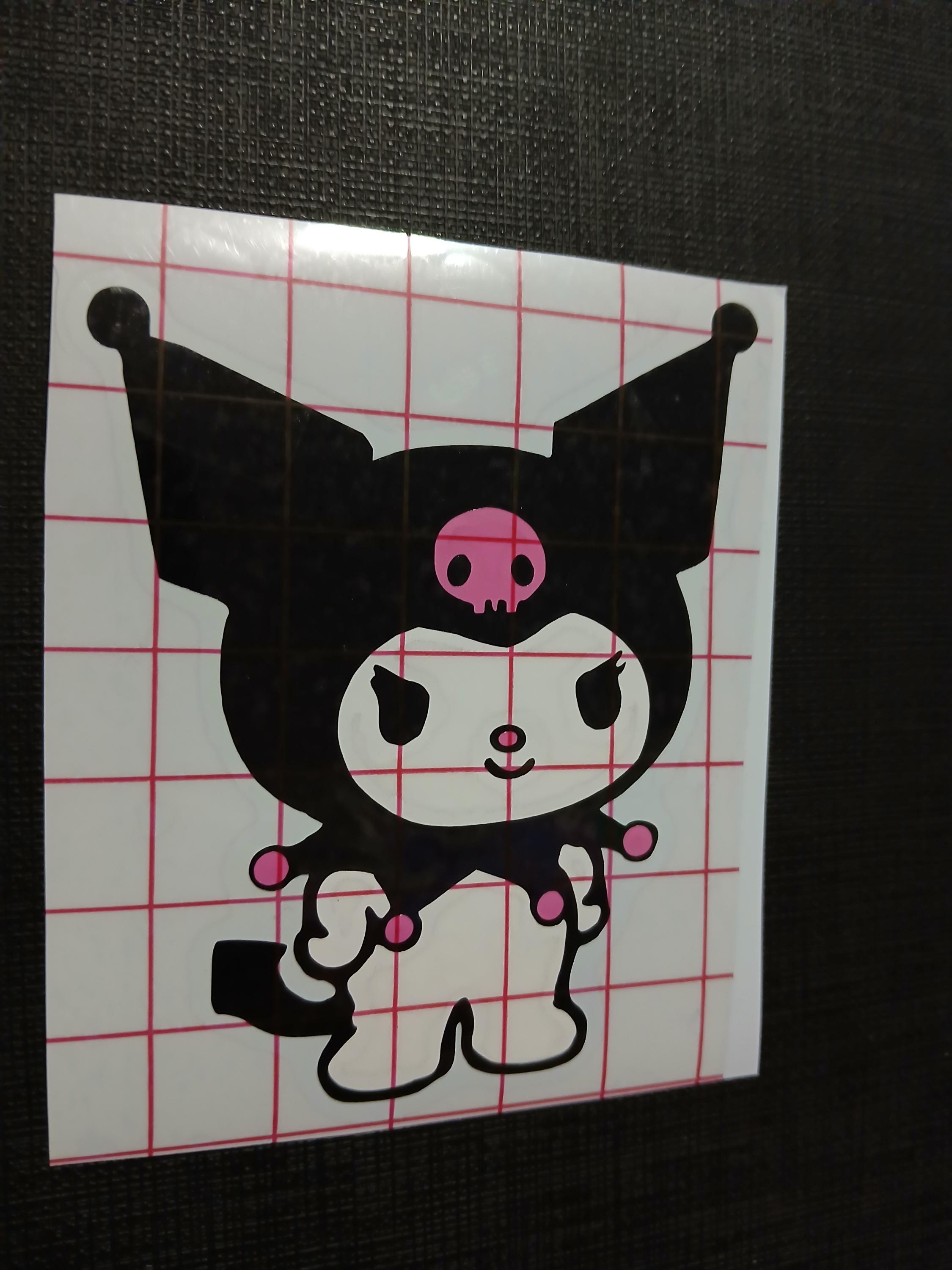 Cute Kuromi Sassy Sticker Vinyl Decal Car Windows Waterproof in Color ...