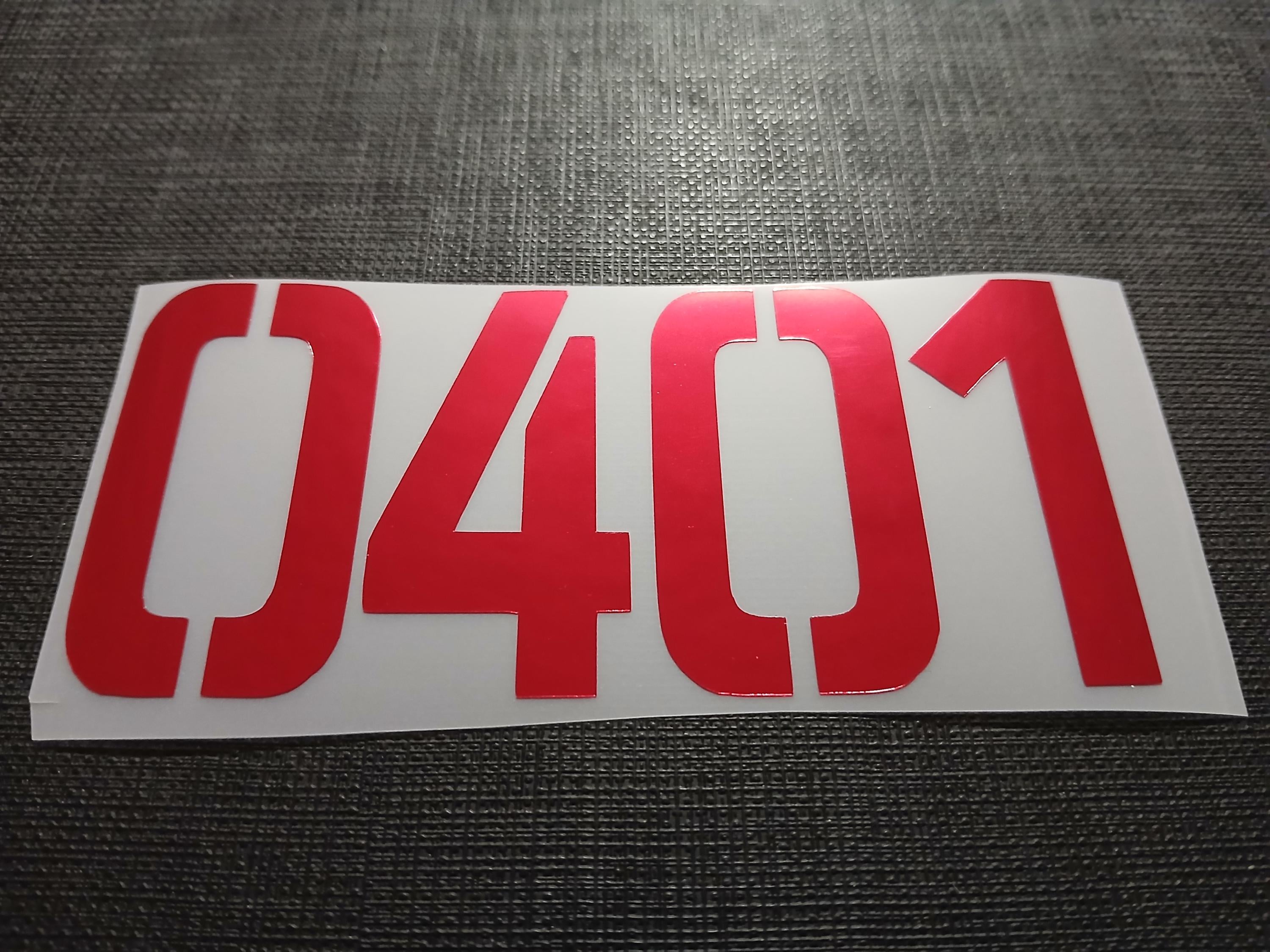 0401 Kasane Teto Holo Foil Red Tattoo Sticker Vinyl Decal Waterproof ...