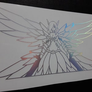 Fairy Tail Erza Scarlet Valkyrie Armor Holo Anime Sticker Vinyl Decal ...