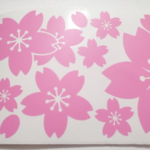 Japanese Cherry Blossoms Sakura Flowers Bundle Decal Stickers for Cars ...