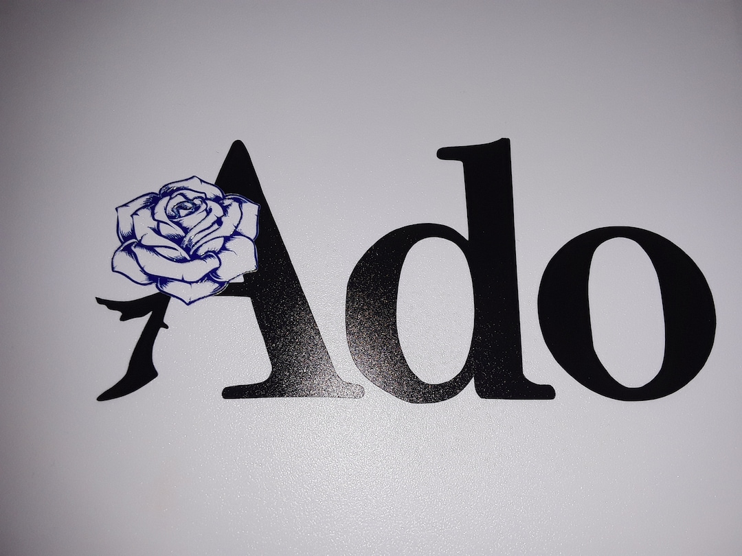 Ado Logo Holographic Rose J-pop Sticker Vinyl Decal Waterproof! - Etsy