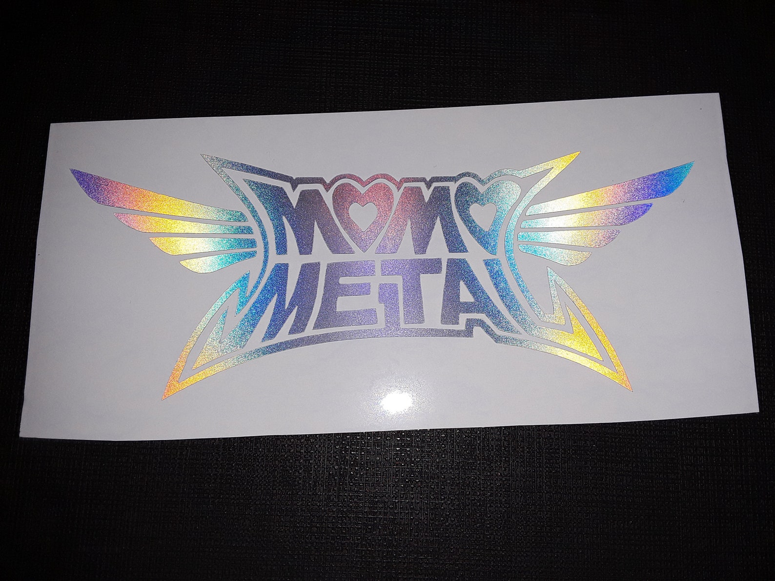 Momo Babymetal Logo Momometal Holo Foil Silver Sticker Vinyl Decal Baby ...