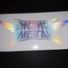 Momo Babymetal Logo Momometal Holo Foil Silver Sticker Vinyl Decal Baby ...