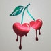 Red Heart Cherries Decal Sticker for Cars, Laptops, Tumblers, Walls ...