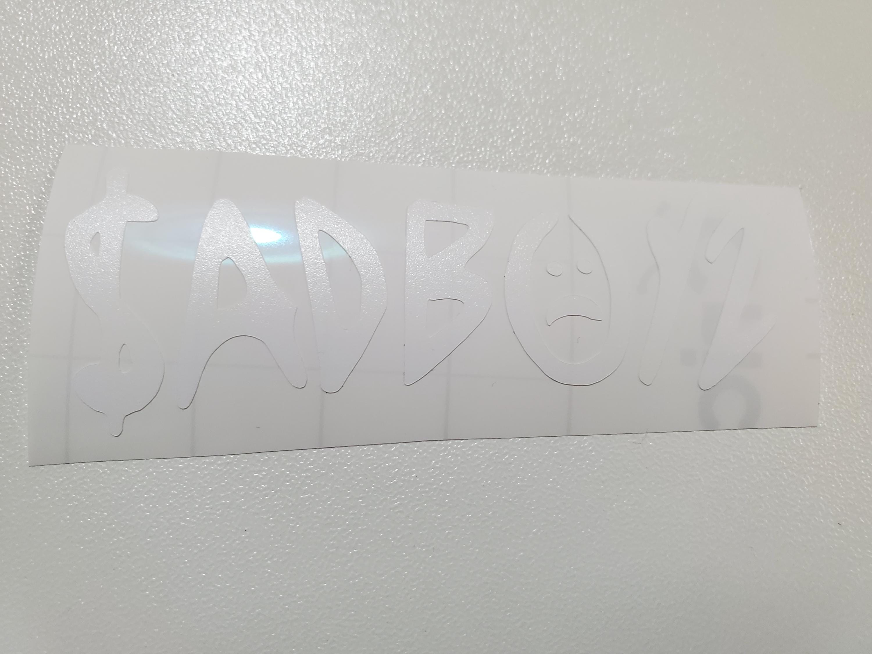 Sad Boyz Junior H Tour Letters DIY Sticker Vinyl Decal for Sun Glasses ...