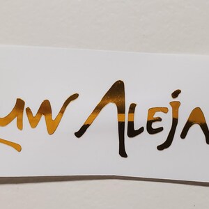 Rauw Alejandro El Zorro Name Cosa Nuestra Sticker Vinyl Decal for Car ...