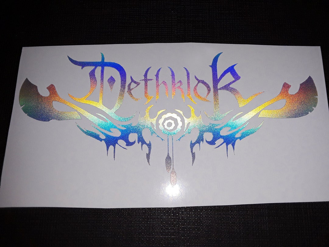 Dethklok Logo Band Holo Foil Silver Sticker Vinyl Decal Waterproof! - Etsy