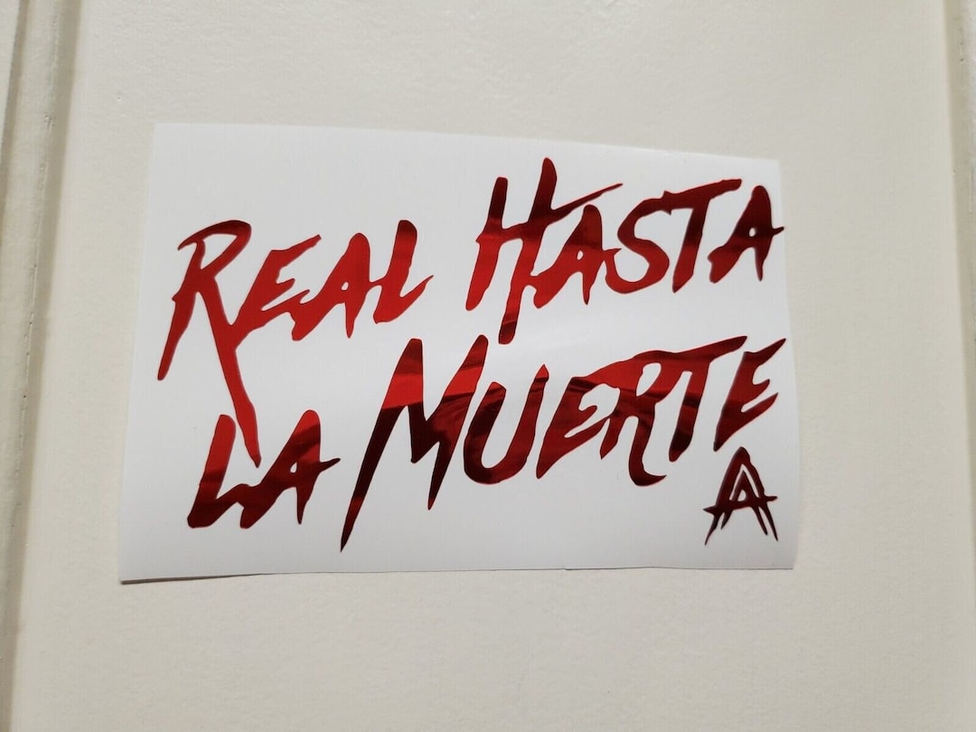 Anuel AA Real Hasta La Muerte Sticker Vinyl Decal Car Windows ...