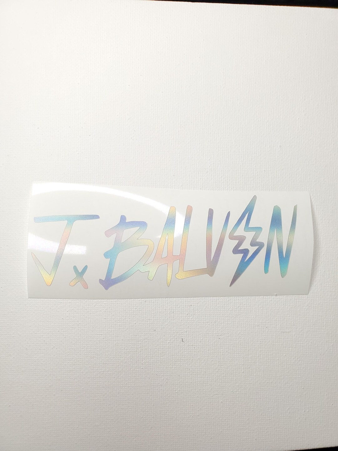J BALVIN Name Logo Rayo Album Tour Holographic Foil or Matte Sticker ...