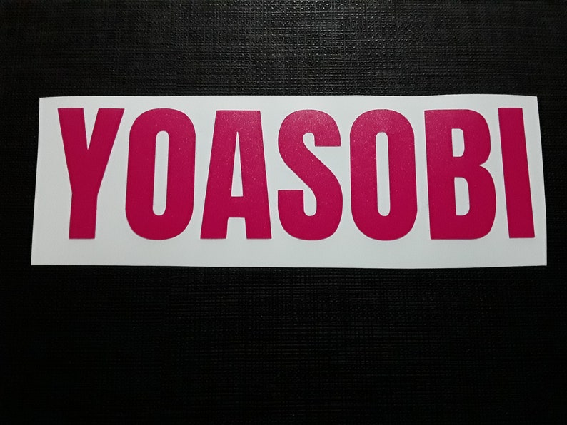 Yoasobi Logo Pink J-pop Sticker Vinyl Decal Waterproof! - Etsy