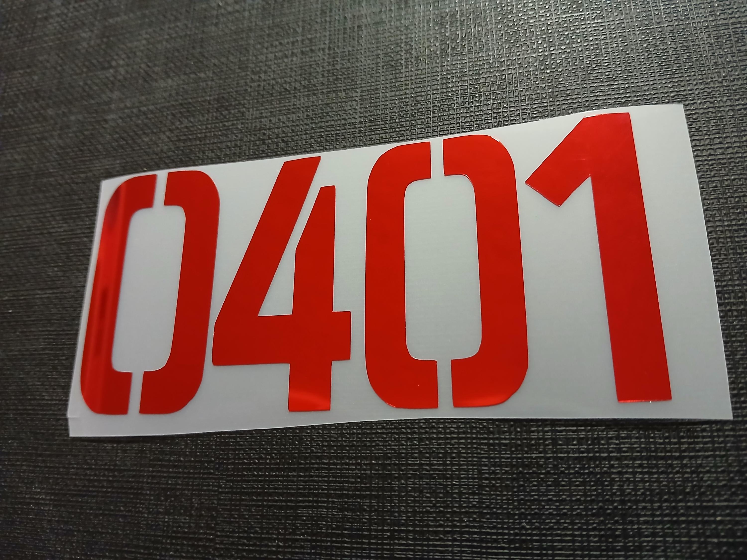 0401 Kasane Teto Holo Foil Red Tattoo Sticker Vinyl Decal Waterproof ...