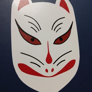 Babymetal Kitsune Fox God Mask Sticker Vinyl Decal Baby Metal ...