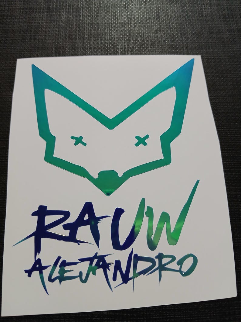 Rauw Alejandro El Zorro Sticker Vinyl Decal Car Windows Laptops ...