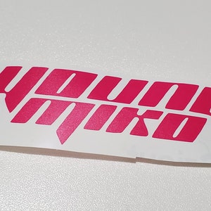 Young Miko Baby Miko Logo Trap Kitty Decal Sticker - Etsy