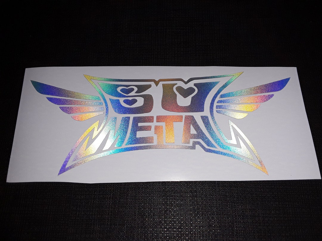 Su Babymetal Logo Sumetal Holo Foil Silver Sticker Vinyl Decal Baby ...