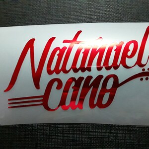 Natanael Cano Corridos Tumbados Name Nombre Logo Sticker Vinyl Decal ...