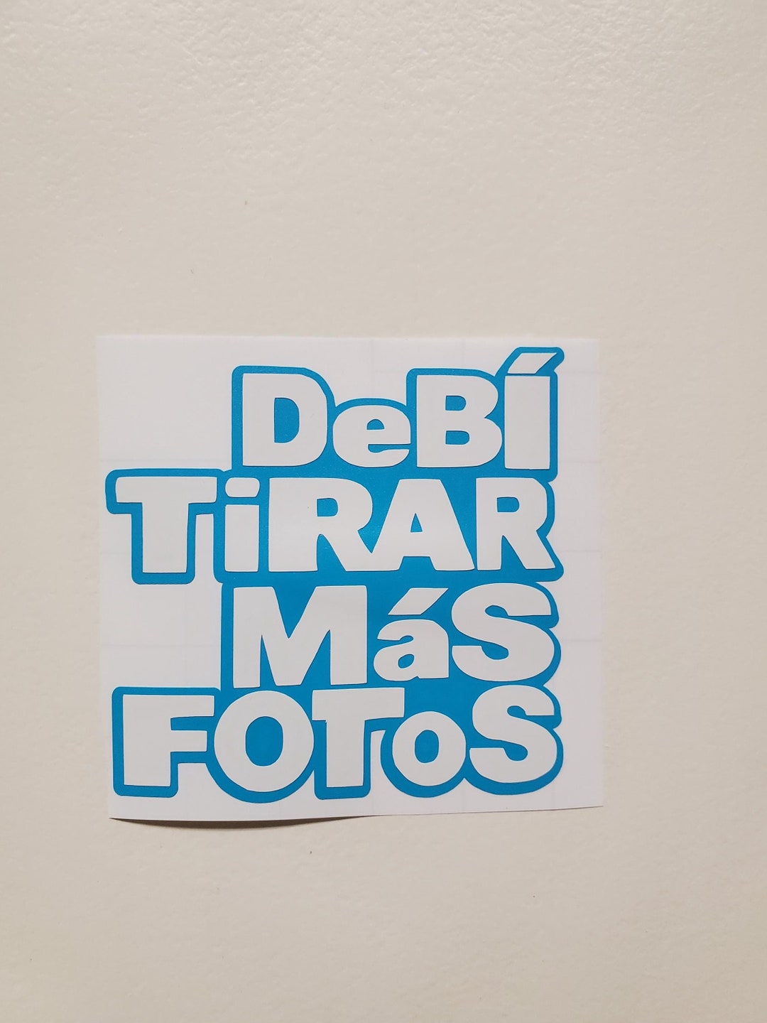 Bad Bunny New Album Letters Sticker Debí Tirar Más Fotos Vinyl Decal ...