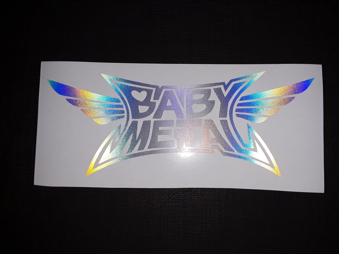 Babymetal Logo Holo Foil Silver Sticker Vinyl Decal Baby Metal ...