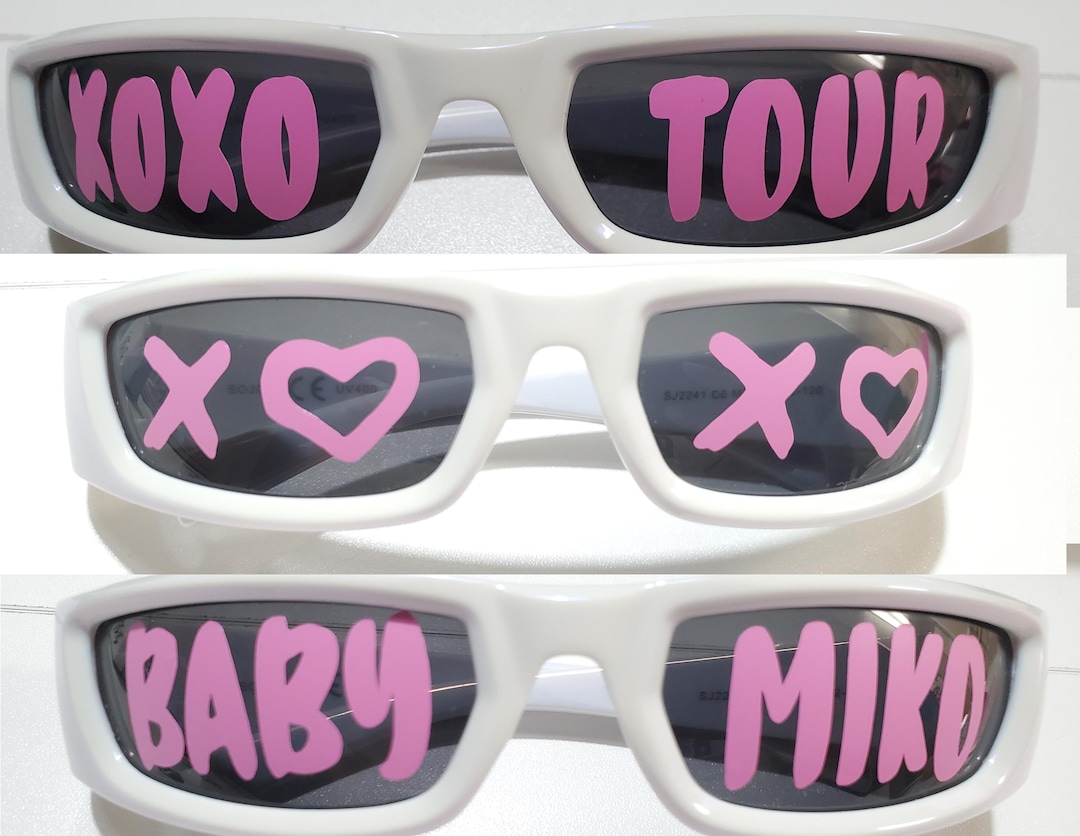 Young Miko Baby Miko Trap Kitty XOXO TOUR 2024 DIY Letters for Glasses Sticker Vinyl Decal ...