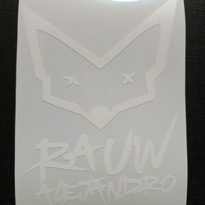 Rauw Alejandro El Zorro Sticker Vinyl Decal Car Windows Laptops ...