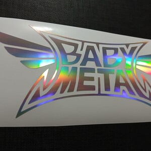 NEW Babymetal Logo Holo Foil Red Sticker Vinyl Decal Baby Metal ...