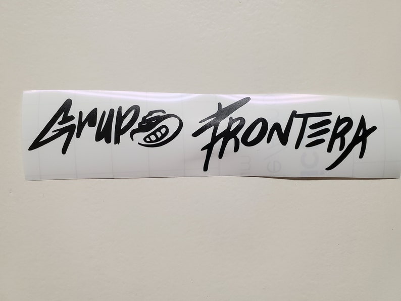 Grupo Frontera Logo Jugando A Que No Pasa Nada Tour 2024 Vinyl Decal ...
