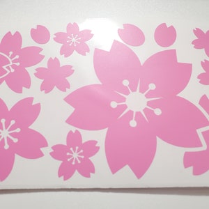 Japanese Cherry Blossoms Sakura Flowers Bundle Decal Stickers for Cars ...