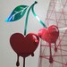 Red Heart Cherries Decal Sticker for Cars, Laptops, Tumblers, Walls ...