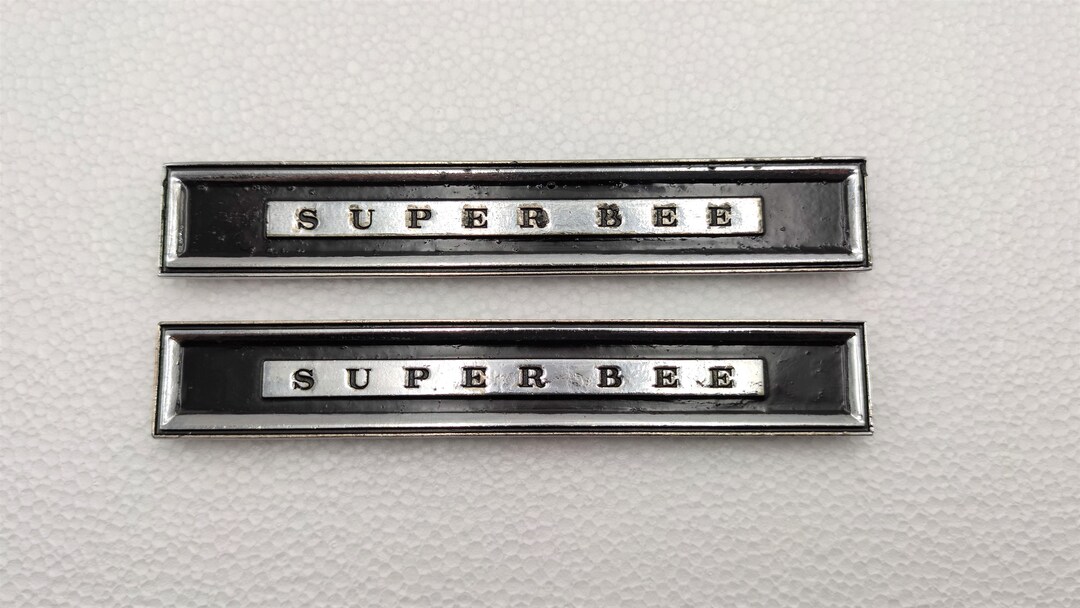 Emblems Super Bee Inside Door Classic Car Parts Genuine Pair - Etsy
