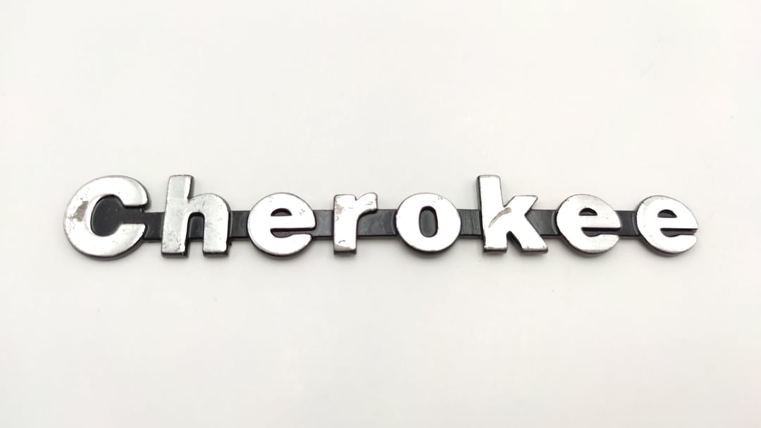 Cherokee Emblem Jeep 1984-1996 Genuine Part Aluminum - Etsy