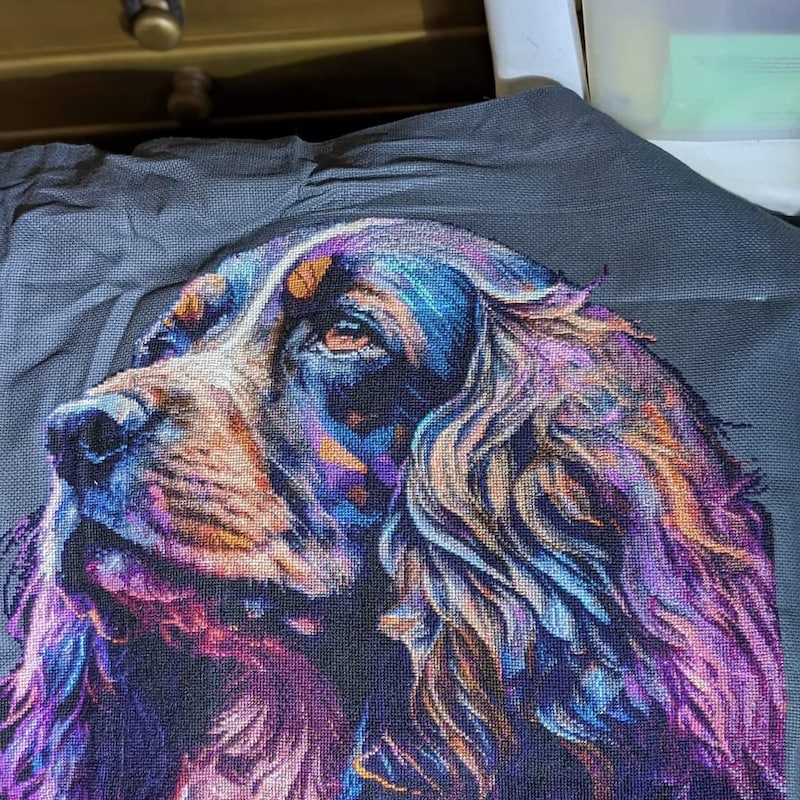 Spaniel Cross Stitch - Etsy