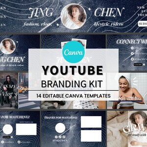Youtube Channel Kit Editable, Youtube Banner Templates, Intros, Outros ...
