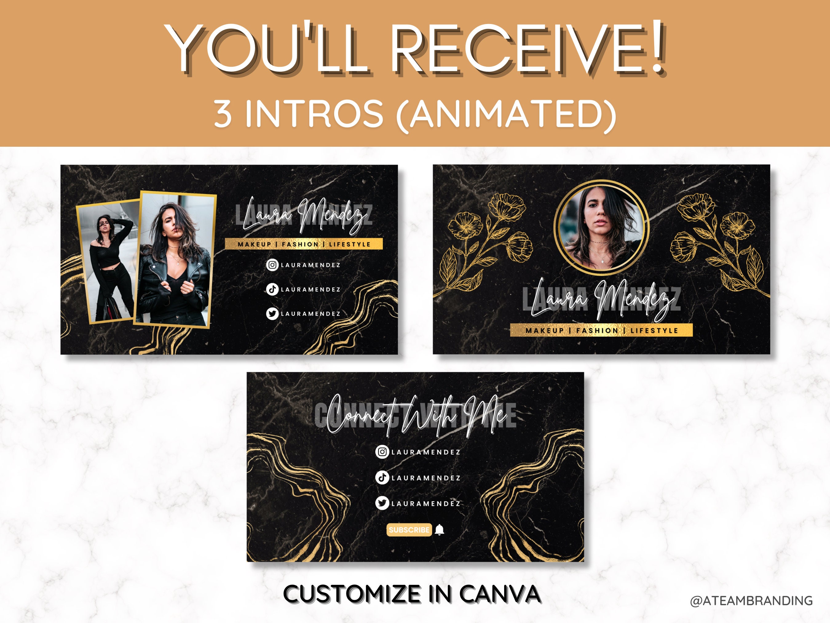 Youtube Branding Kit Modern, Editable Canva Templates, Youtube Banners ...