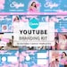 Youtube Branding Kit Y2K, Editable Canva Templates, Youtube Banners ...