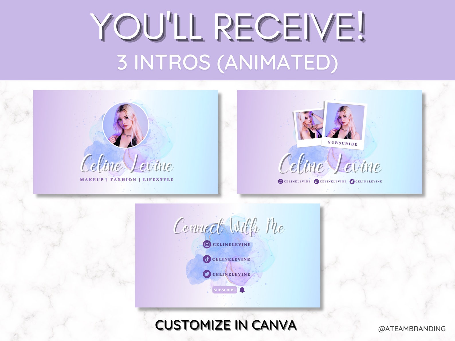 Youtube Channel Kit, Youtube Banner Colorful Templates, Intros, Outros ...