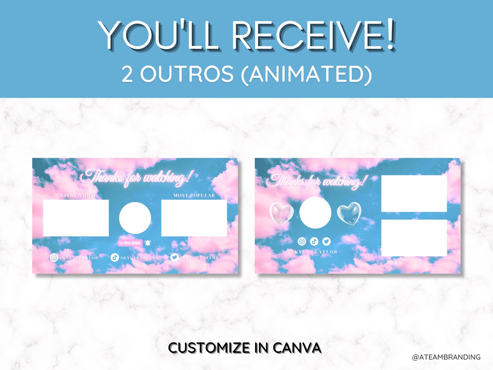 Youtube Branding Kit Y2K, Editable Canva Templates, Youtube Banners ...