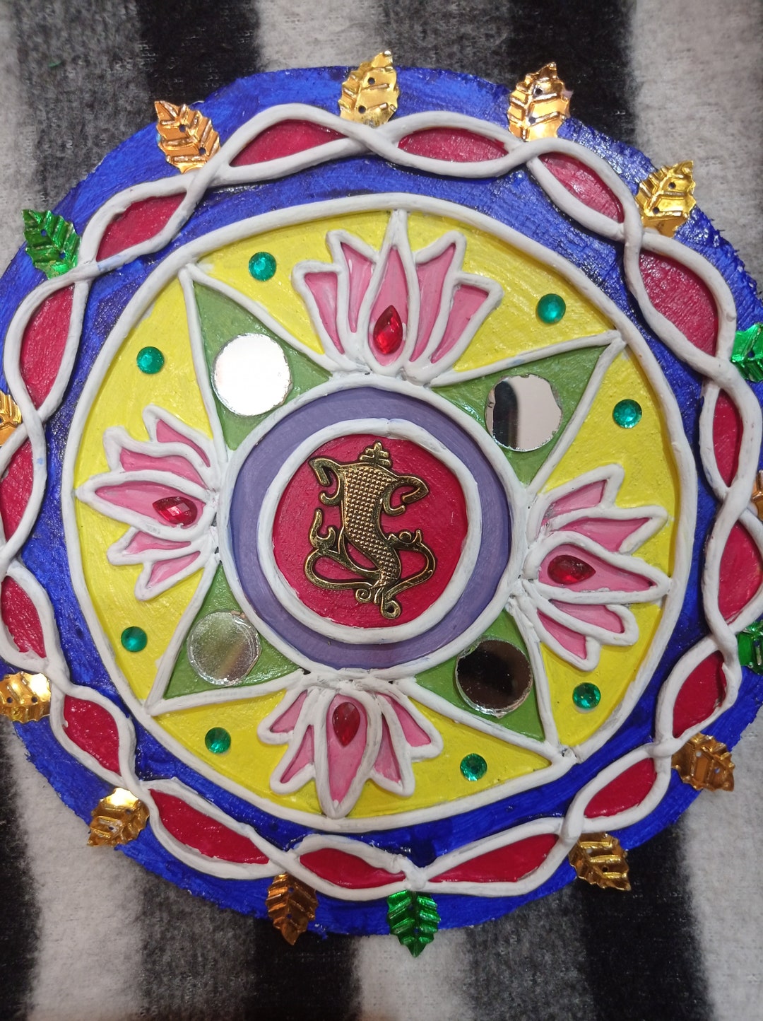 Handmade Lippan Art for Wall Decor, Lippan Art for Living Room ...