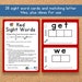 Sight Word Practice Cards - Red Level New Zealand Curriculum - Etsy