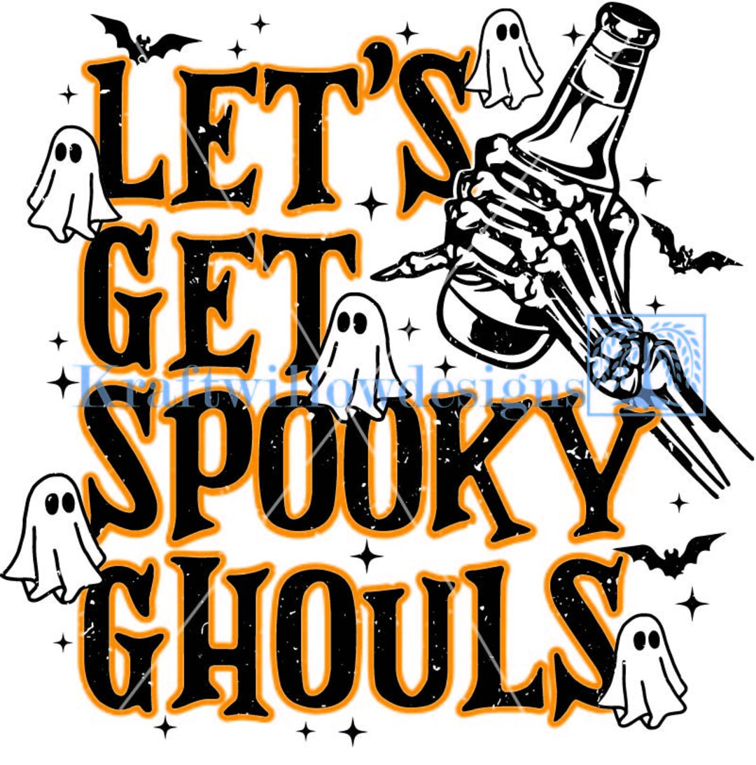 Spooky Ghouls PNG, Halloween PNG, Cute Halloween Design, Shirt Design ...