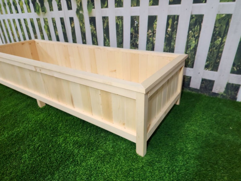 Yellow Cedar Raised Flower Planter 72l X 24w X - Etsy