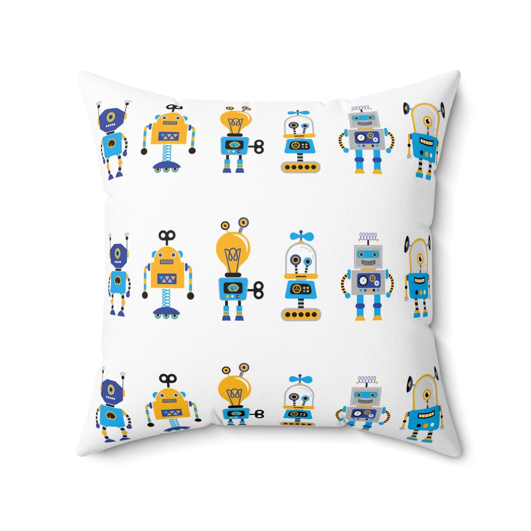 Robot Dreams! Soft, Cozy and Whimsical Robot Pillow for Kids & Kids at ...