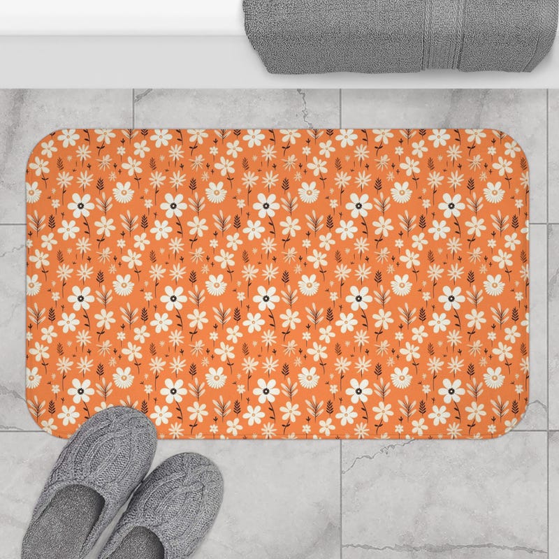 Daisy Bath Mat - Etsy
