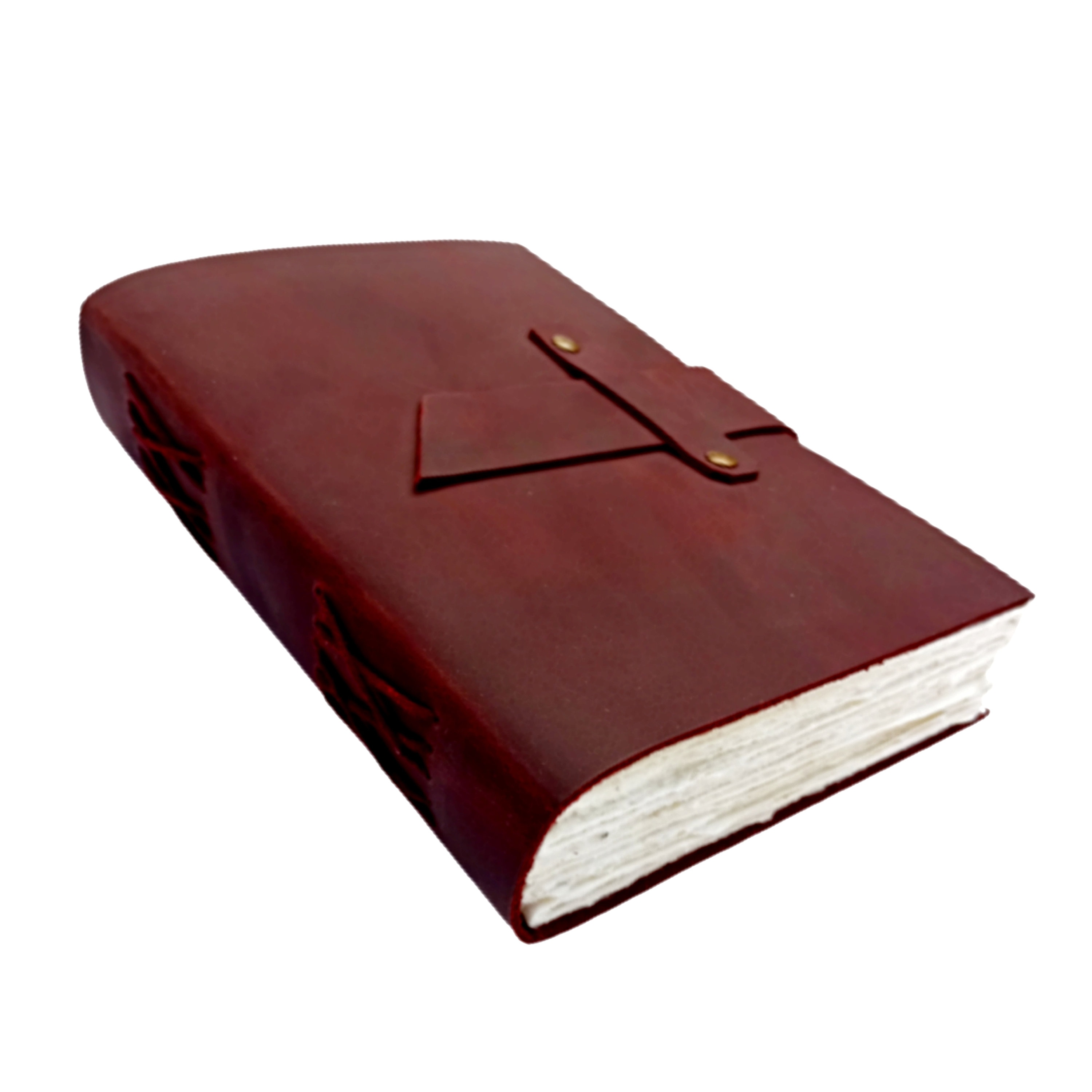 Personalized Vintage Stylish Wine Color Leather Notebook Leather Bound ...