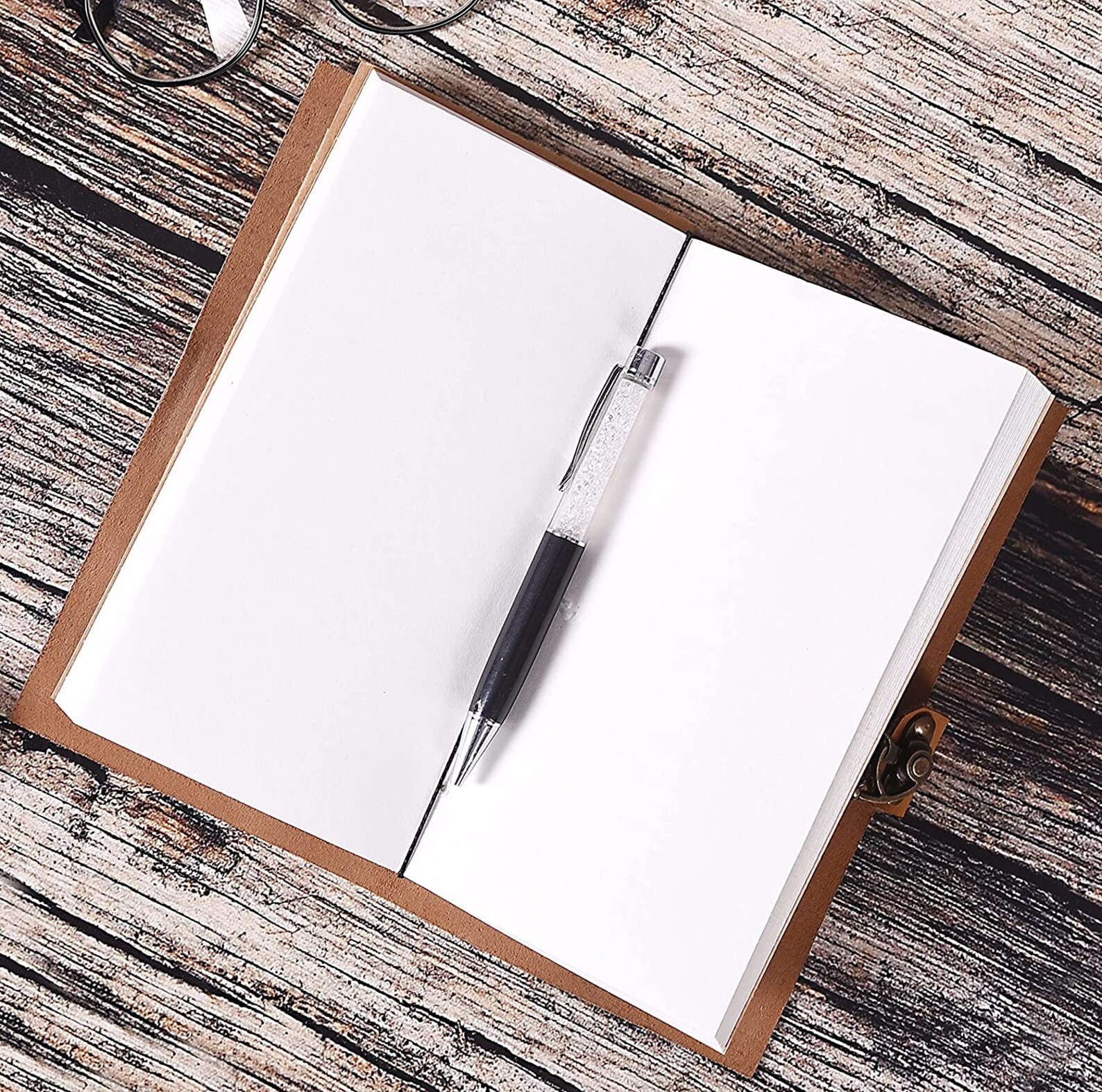 Personalized Vintage Leather Handmade Leaf Embossed Journal, 7x5(200 ...