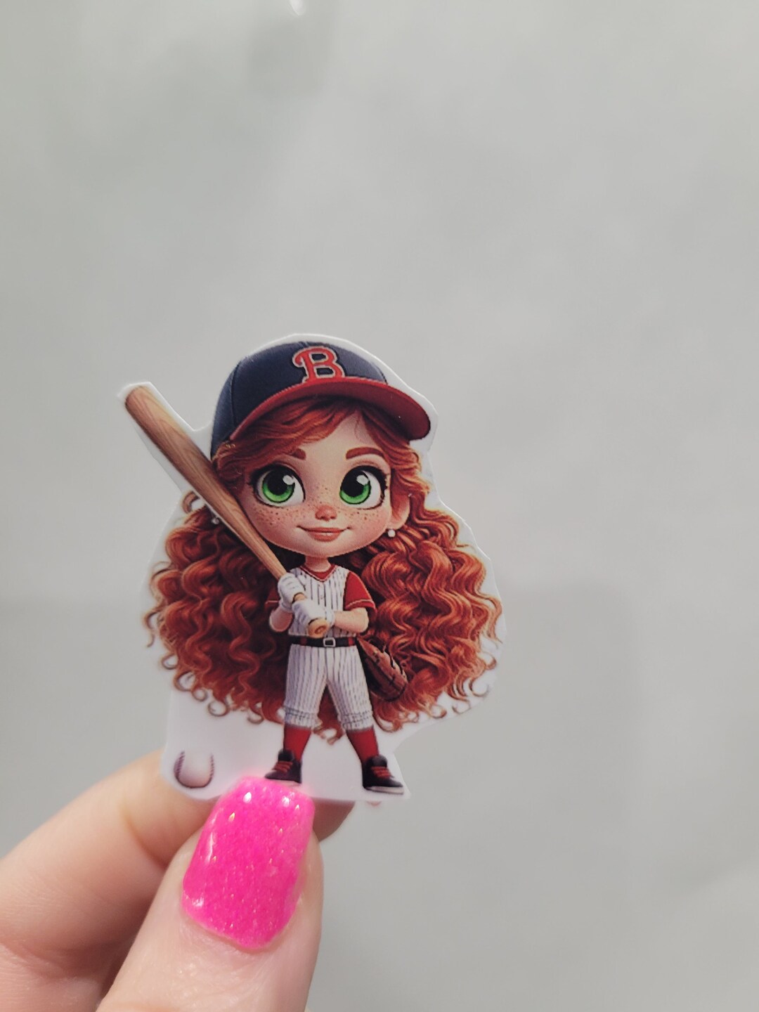 Baseball Girl Batter Vinyl Sticker Journals, Water Bottle, Cards ...