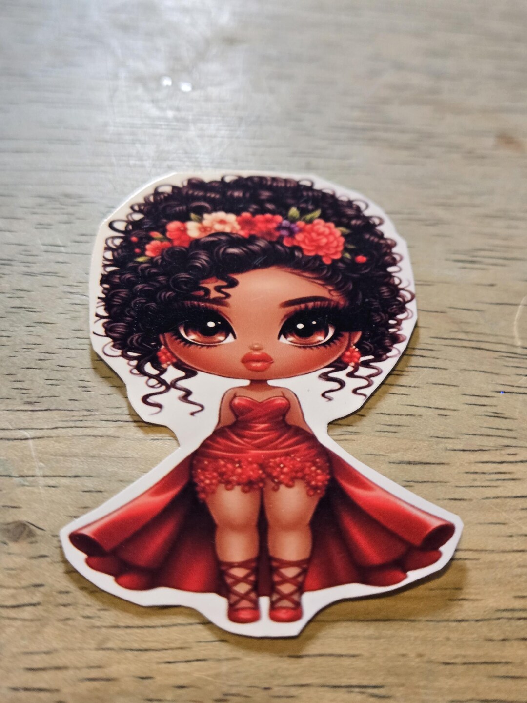 A African American Diva Sticker. on Gloss Sticker Paper. Great for ...