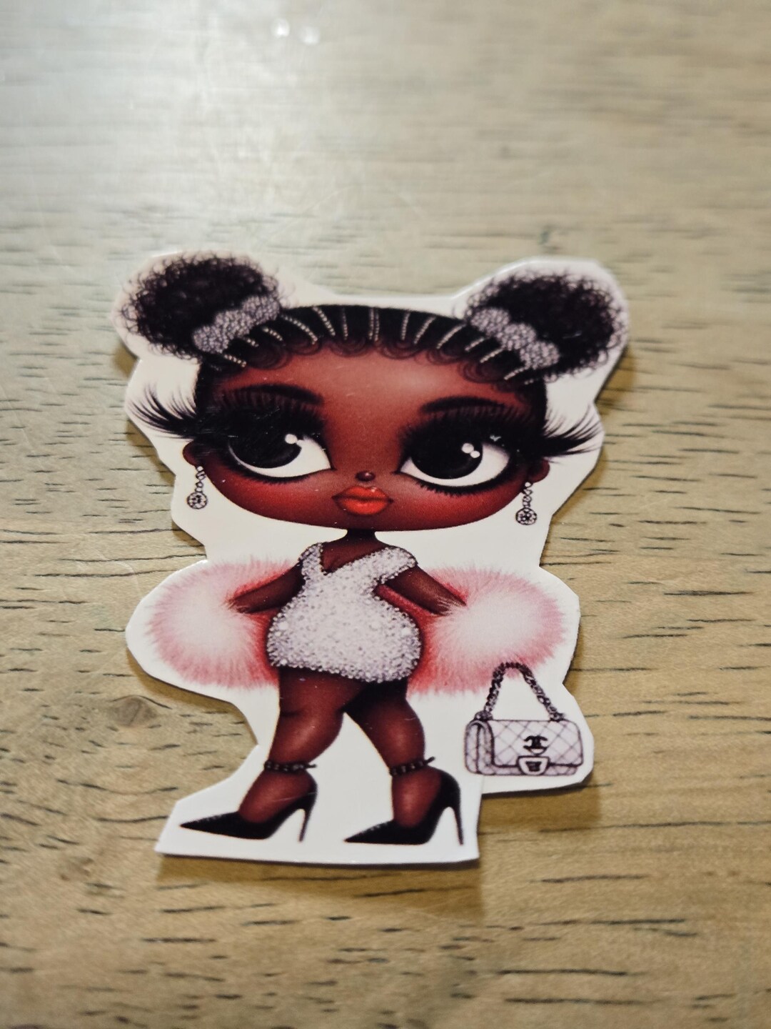 A African American Diva Sticker. on Gloss Sticker Paper. Great for ...