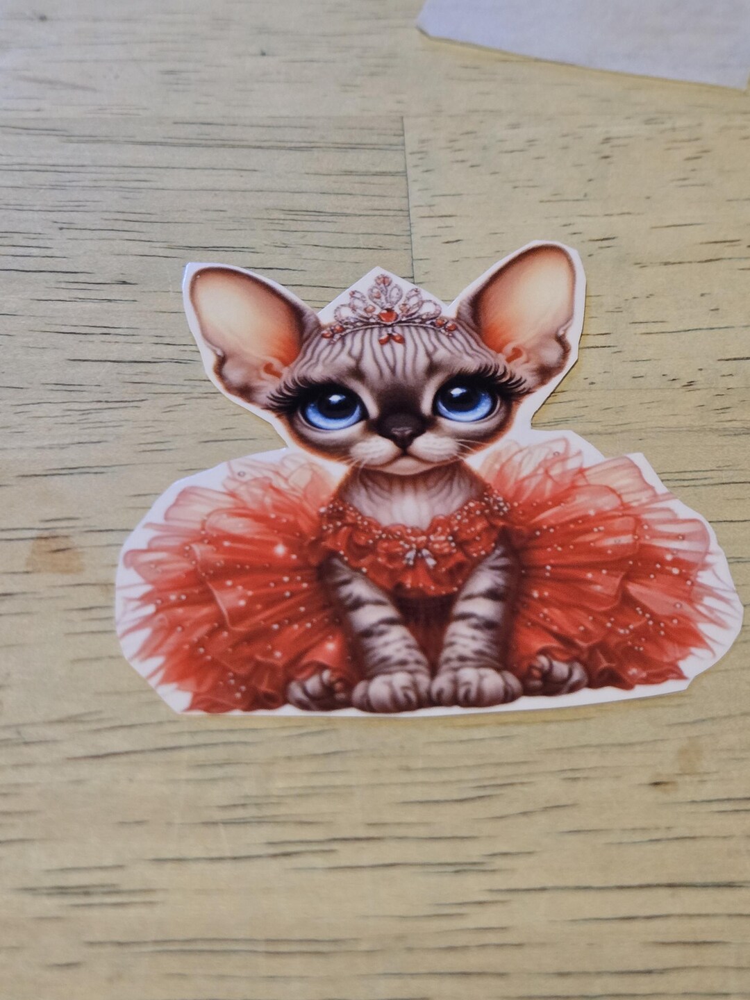 A Adorable Sphynx Cat Christmas Sticker Vinyl Sticker. Tumbler ...