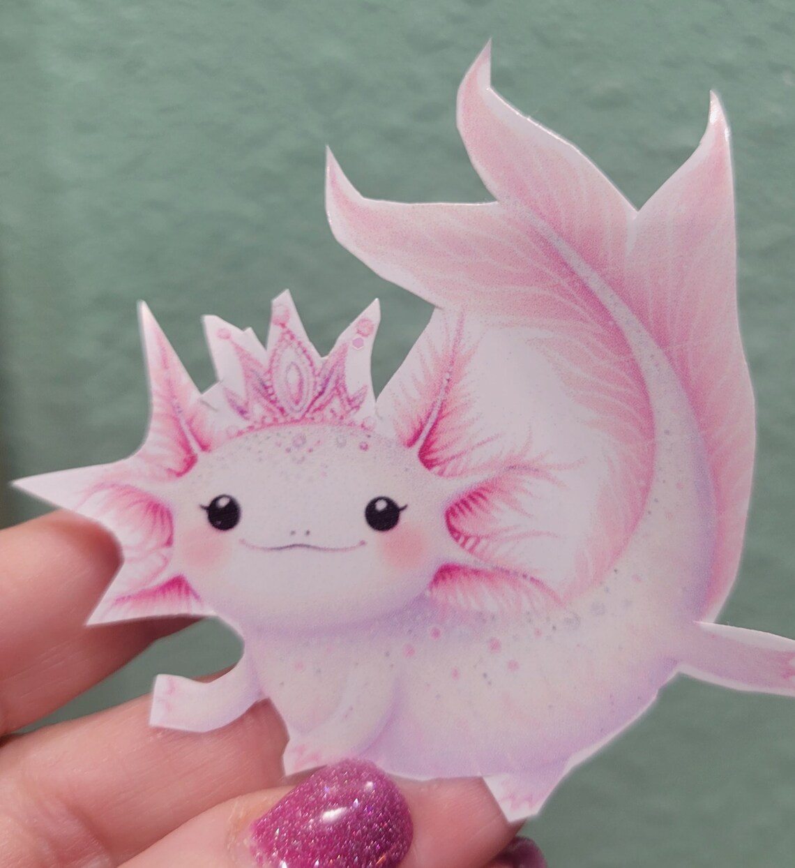 Axolotl Vinyl Sticker, Journals, Sticker Book, Water Bottle, Tumbler ...